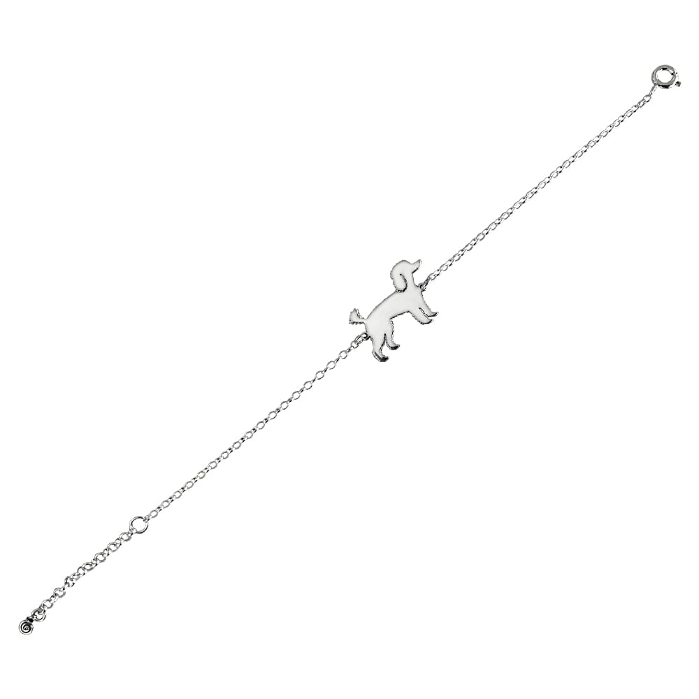 Poodle Bracelet - Silver or 14K Gold-Plated Poodle Jewelry – WeeShopyDog