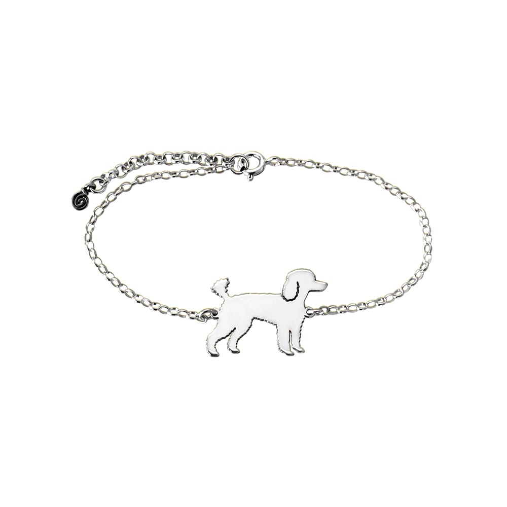 Poodle Bracelet - Silver or 14K Gold-Plated Poodle Jewelry – WeeShopyDog